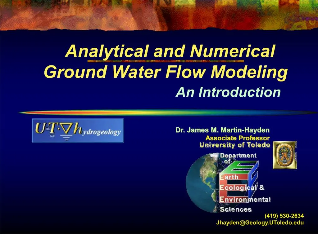 PPT - ground water flow modeling PowerPoint Presentation, free download ...