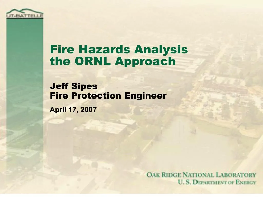 PPT - fire hazards analysis the ornl approach PowerPoint Presentation ...