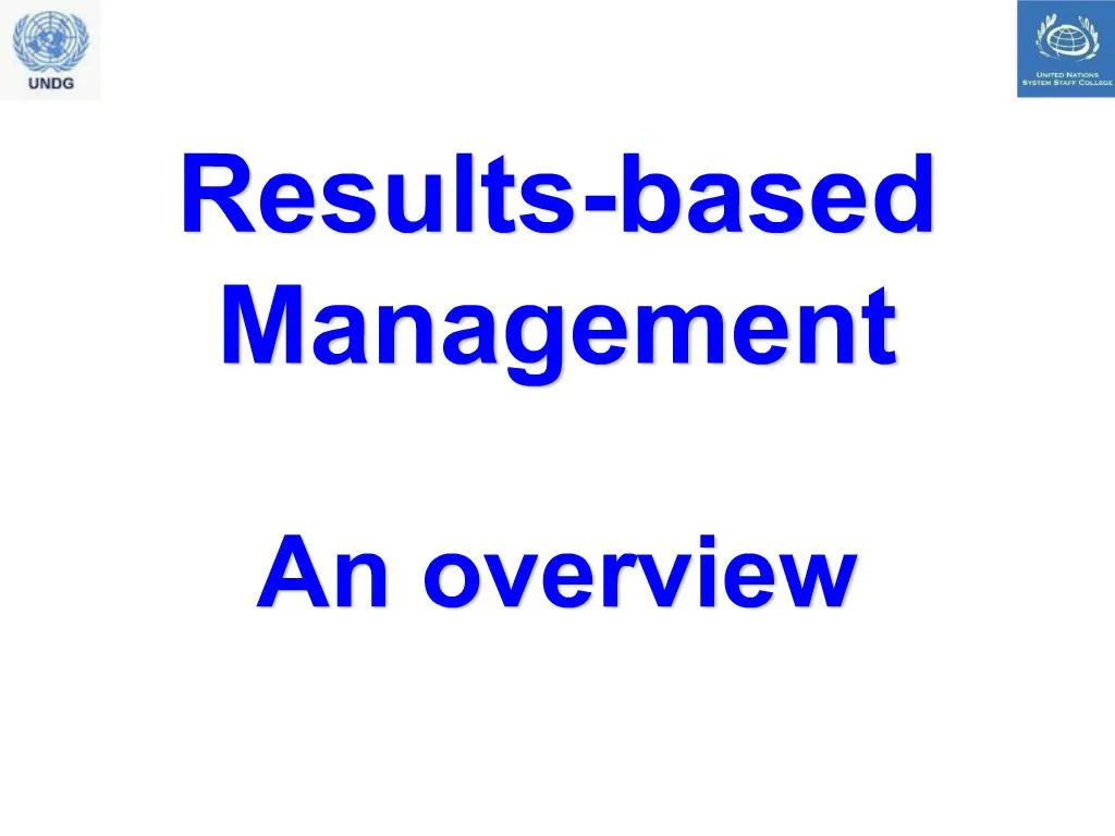 PPT - results-based management an overview PowerPoint Presentation ...