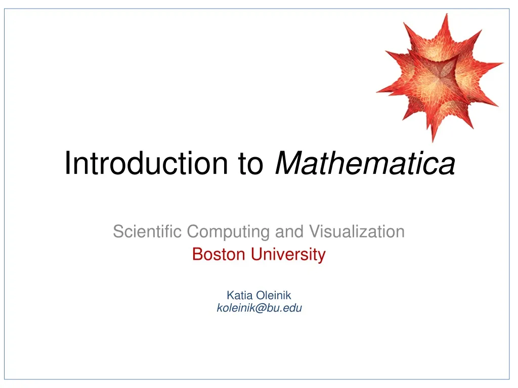 PPT - Introduction to Mathematica PowerPoint Presentation, free ...