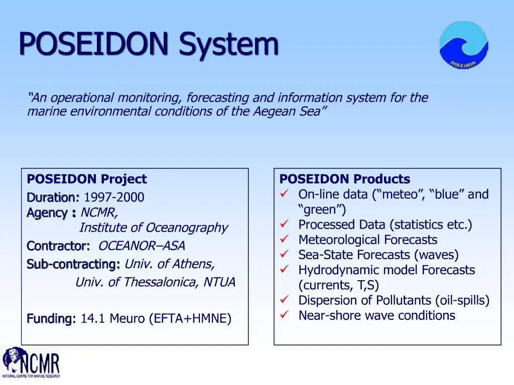 PPT - POSEIDON System PowerPoint Presentation, free download - ID:169270
