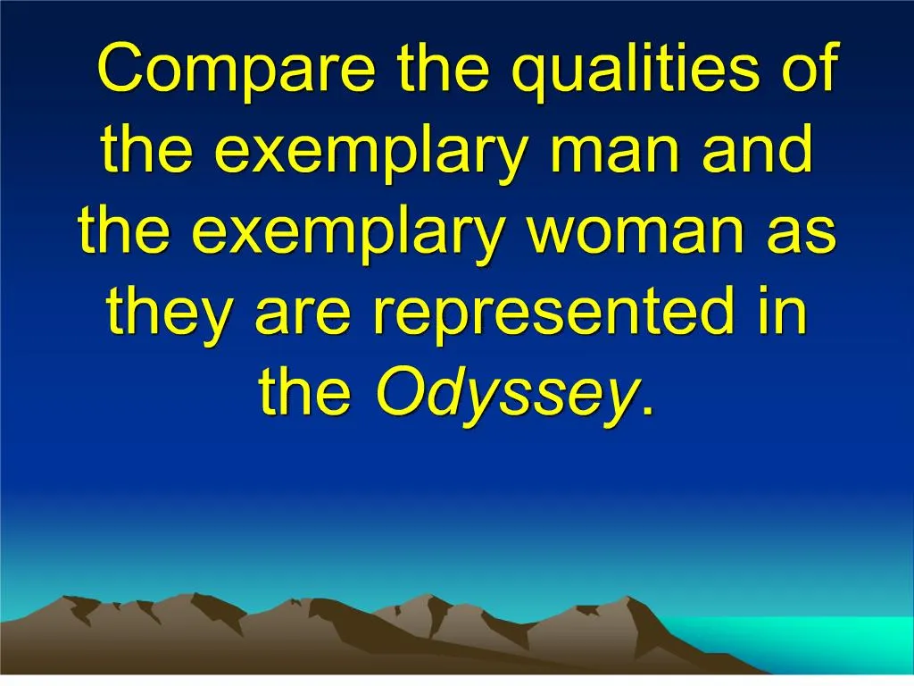 PPT - Compare the qualities of the exemplary man and the exemplary ...