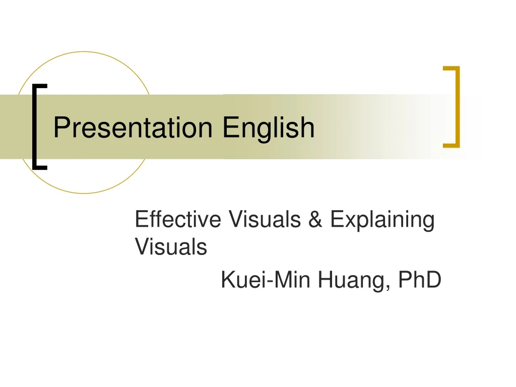 PPT - Presentation English PowerPoint Presentation, free download - ID ...