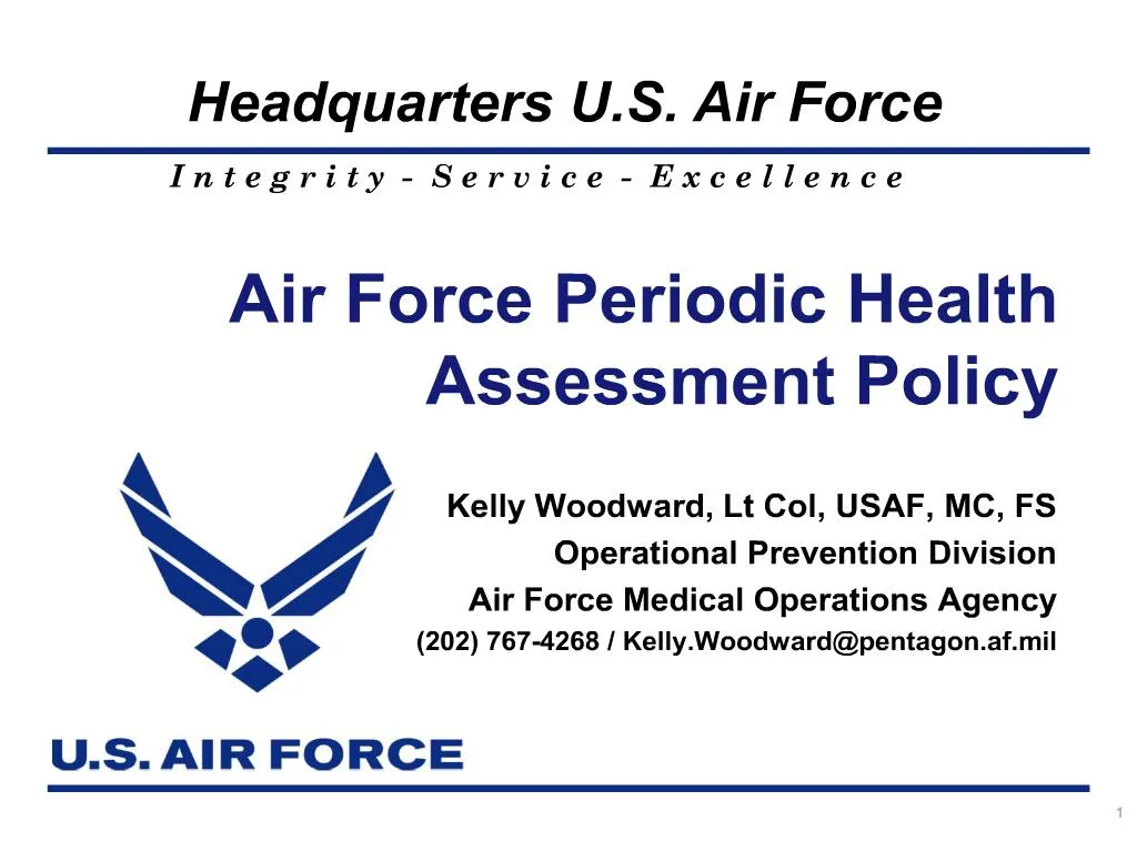 PPT - Air Force Periodic Health Assessment Policy PowerPoint ...