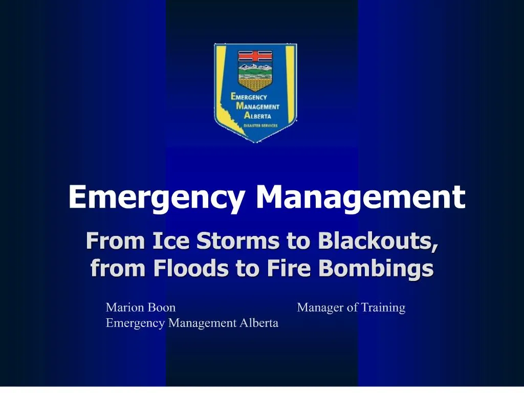 PPT - Emergency Management PowerPoint Presentation, free download - ID ...