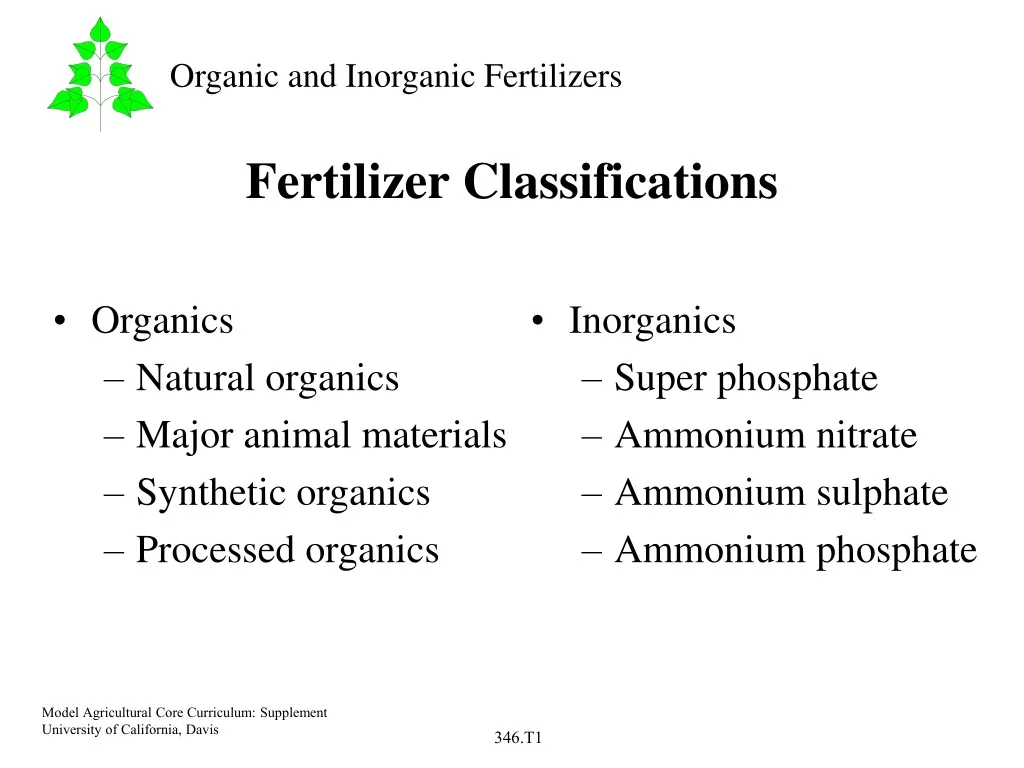 PPT - Fertilizer Classifications PowerPoint Presentation, free download ...