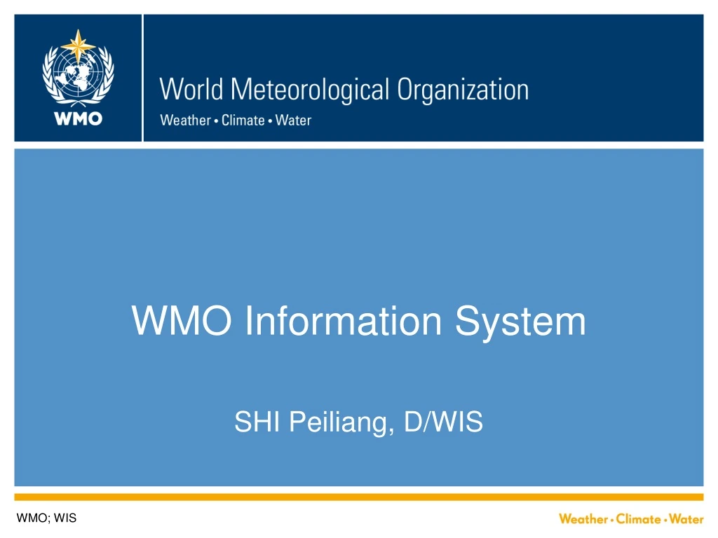 PPT - WMO Information System PowerPoint Presentation, free download ...
