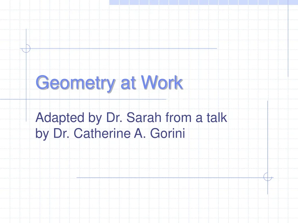 PPT - Geometry at Work PowerPoint Presentation, free download - ID:190587