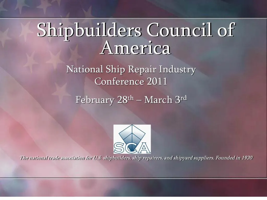 PPT - Shipbuilders Council of America PowerPoint Presentation, free ...