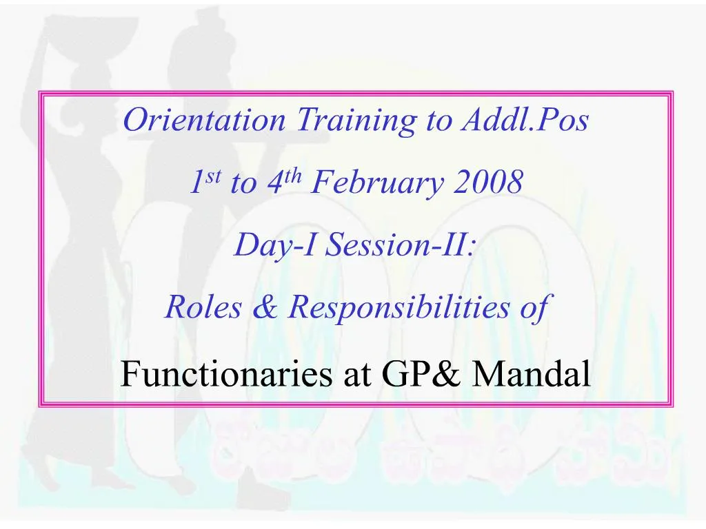 PPT - Functionaries at GP level PowerPoint Presentation, free download ...