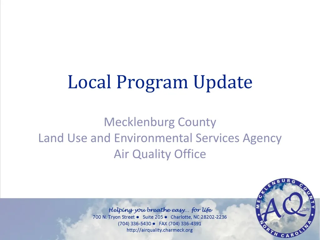 PPT - Local Program Update PowerPoint Presentation, free download - ID ...