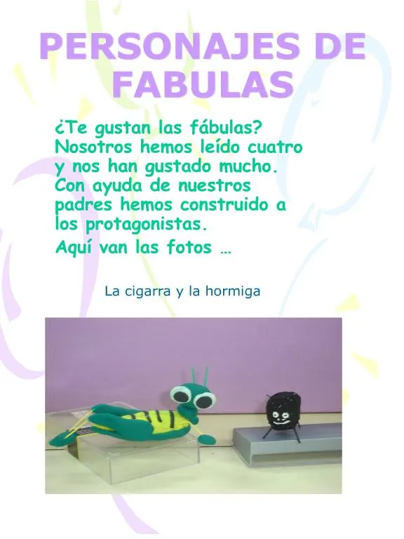 PPT - PERSONAJES DE FABULAS PowerPoint Presentation, free download - ID:195558
