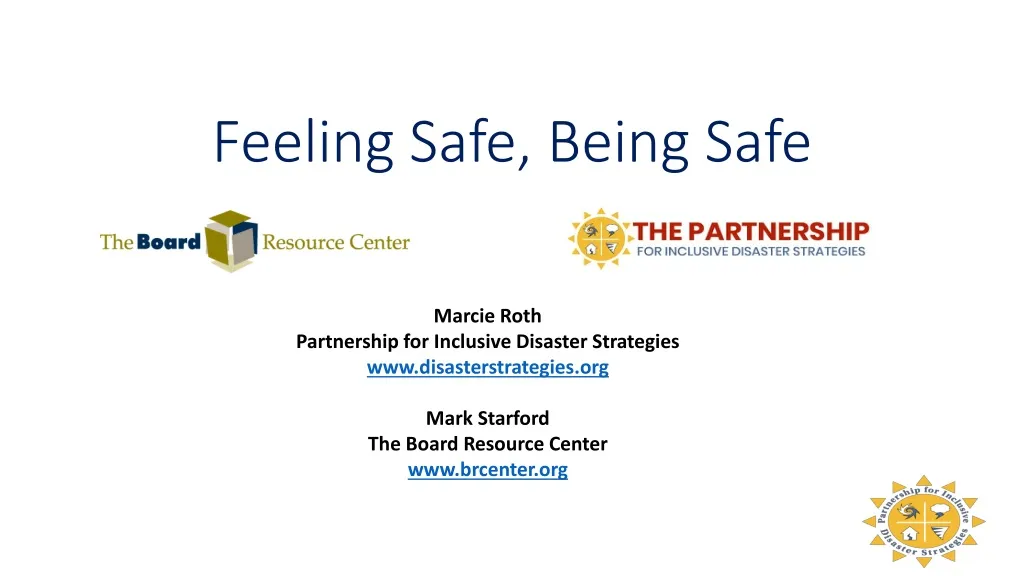PPT - Feeling Safe, Being Safe PowerPoint Presentation, free download ...