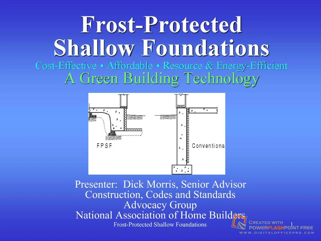 PPT - 10109 Frost-Protected Shallow Foundations PowerPoint Presentation ...
