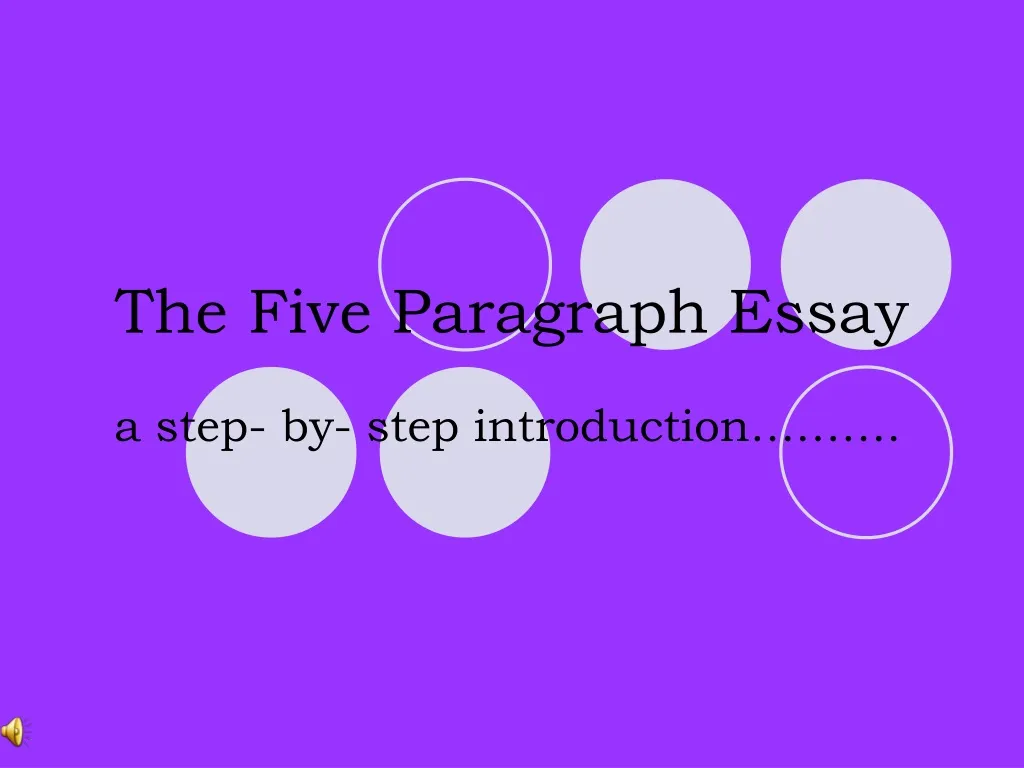 PPT - The Five Paragraph Essay PowerPoint Presentation, free download - ID:203825