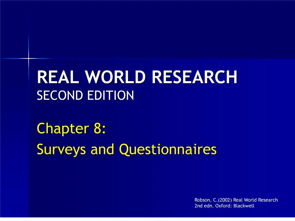 PPT - REAL WORLD RESEARCH SECOND EDITION PowerPoint Presentation, free ...