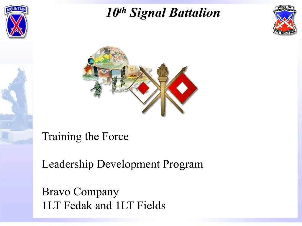 PPT - 10th Signal Battalion PowerPoint Presentation, free download - ID ...