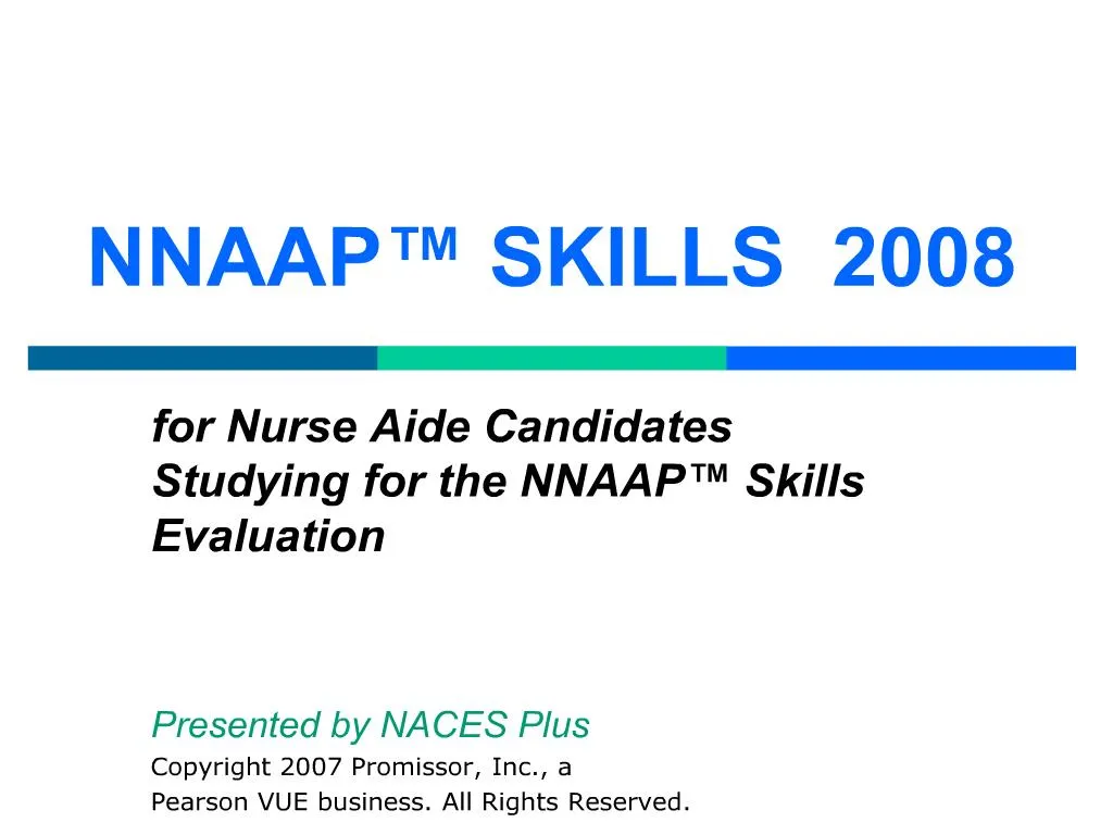 PPT - NNAAP SKILLS 2008 PowerPoint Presentation, free download - ID:210918