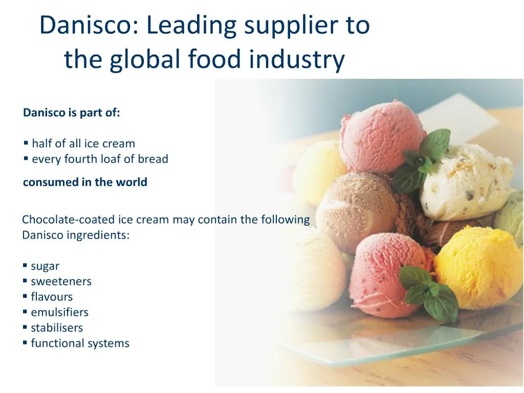 PPT - Danisco: Leading supplier to the global food industry PowerPoint ...