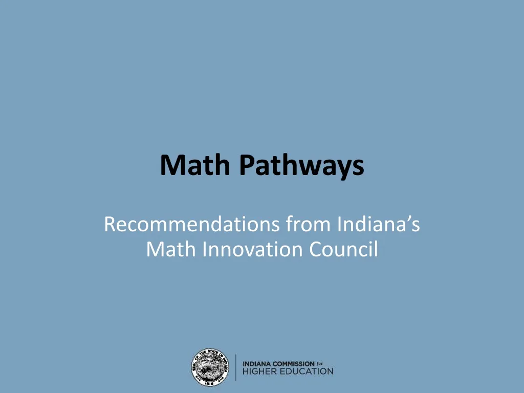 PPT - Math Pathways PowerPoint Presentation, free download - ID:212210