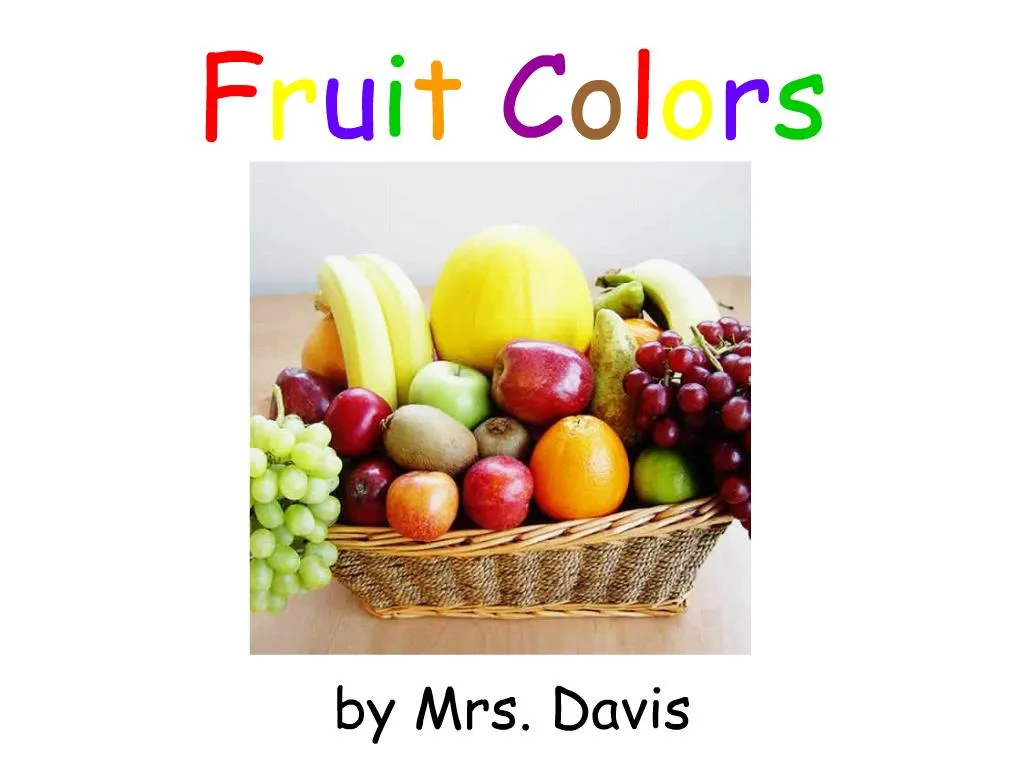 PPT - Fruit Colors PowerPoint Presentation, free download - ID:215172