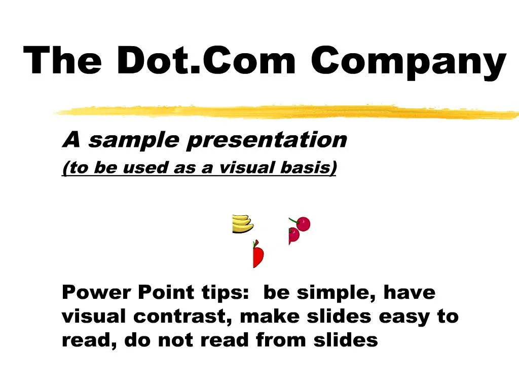 PPT - The Dot.Com Company PowerPoint Presentation, free download - ID ...
