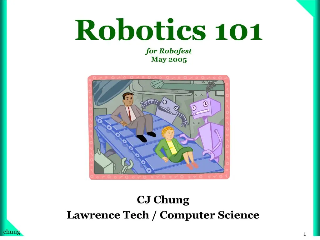 PPT - Robotics 101 PowerPoint Presentation, free download - ID:217493