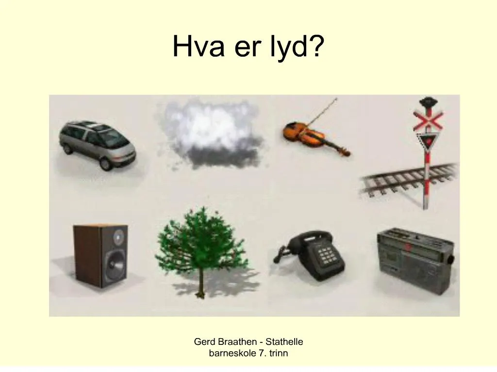PPT - Hva er lyd PowerPoint Presentation, free download - ID:217760