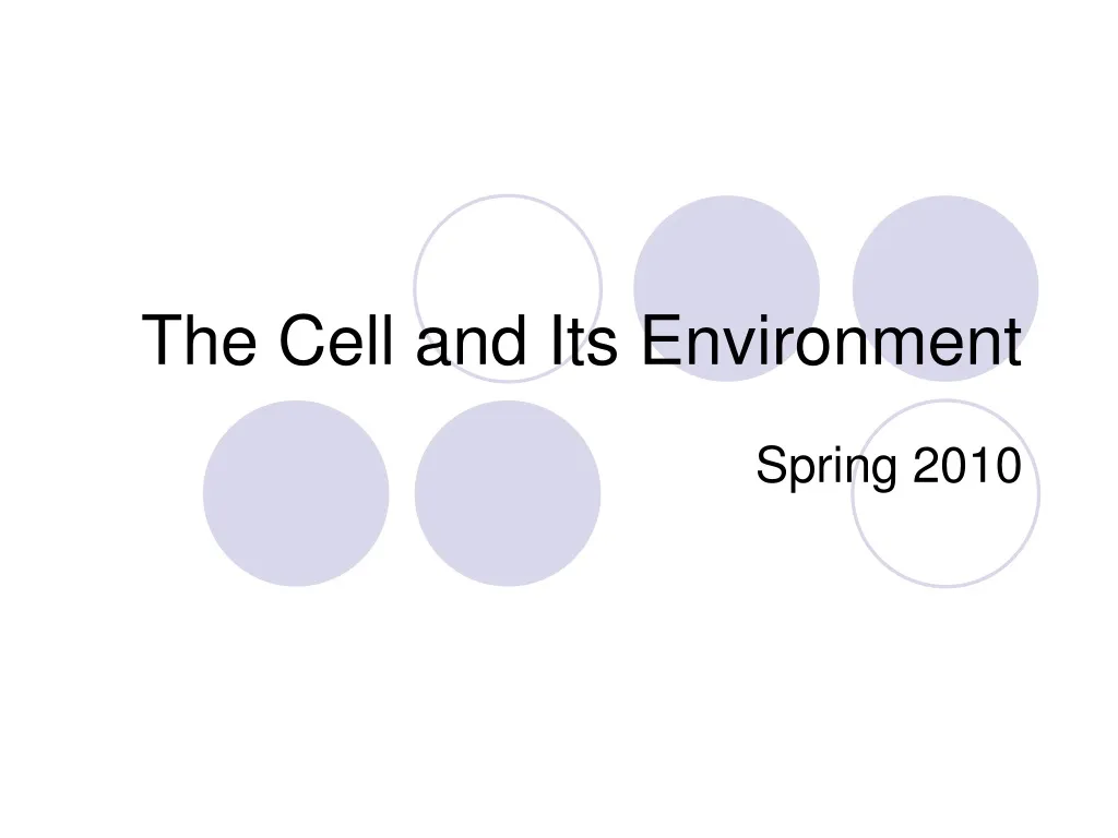 PPT - The Cell and Its Environment PowerPoint Presentation, free ...