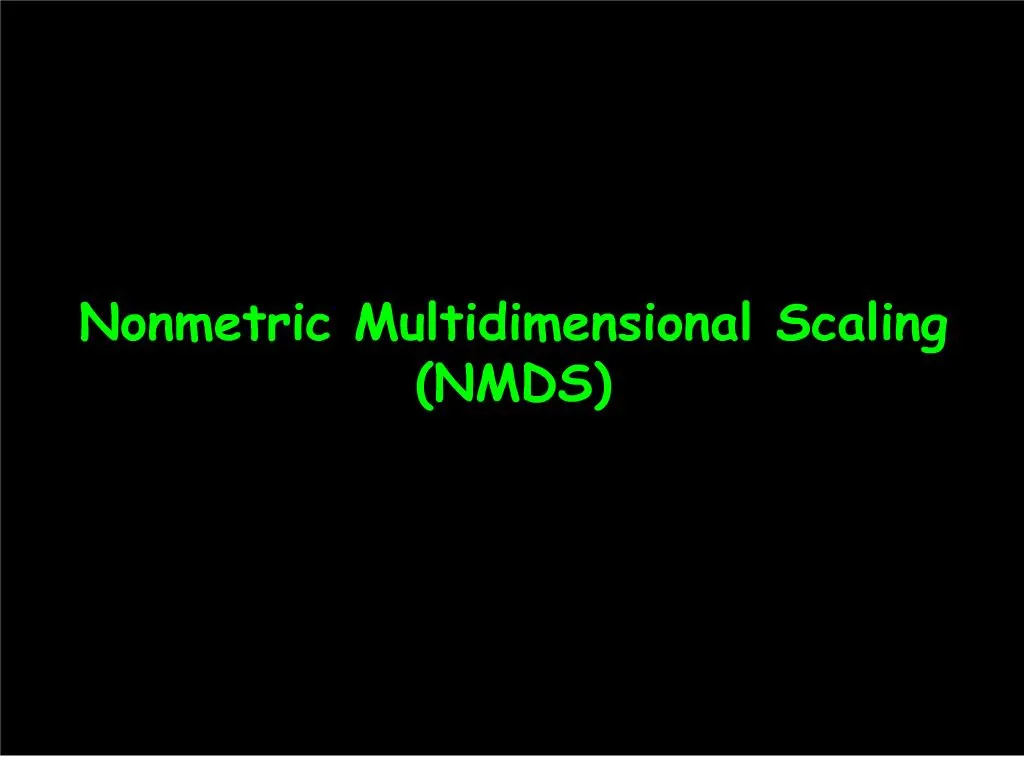 PPT - Nonmetric Multidimensional Scaling NMDS PowerPoint Presentation ... PPT - Nonmetric Multidimensional Scaling NMDS PowerPoint Presentation ...