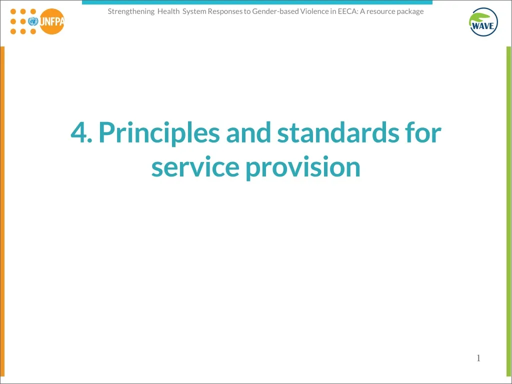 PPT - 4. Principles and standards for service provision PowerPoint ...
