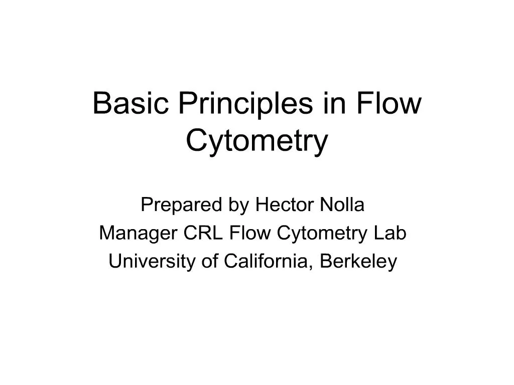 PPT - Basic Principles in Flow Cytometry PowerPoint Presentation, free download - ID:220269