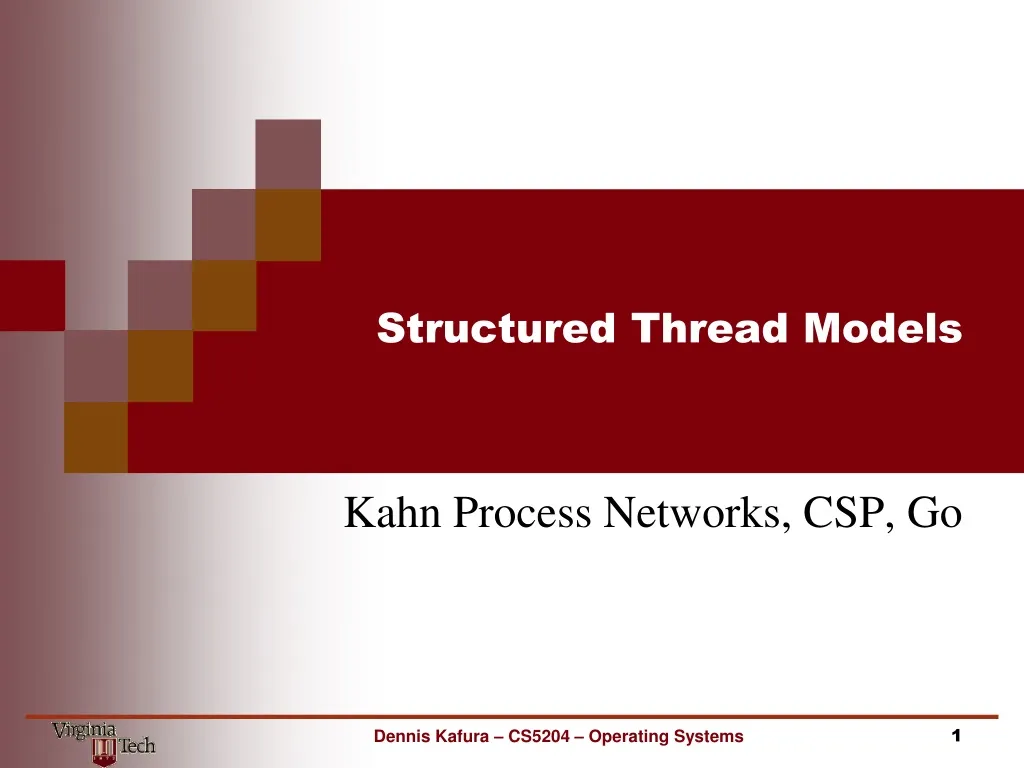 PPT - Structured Thread Models PowerPoint Presentation, free download ...