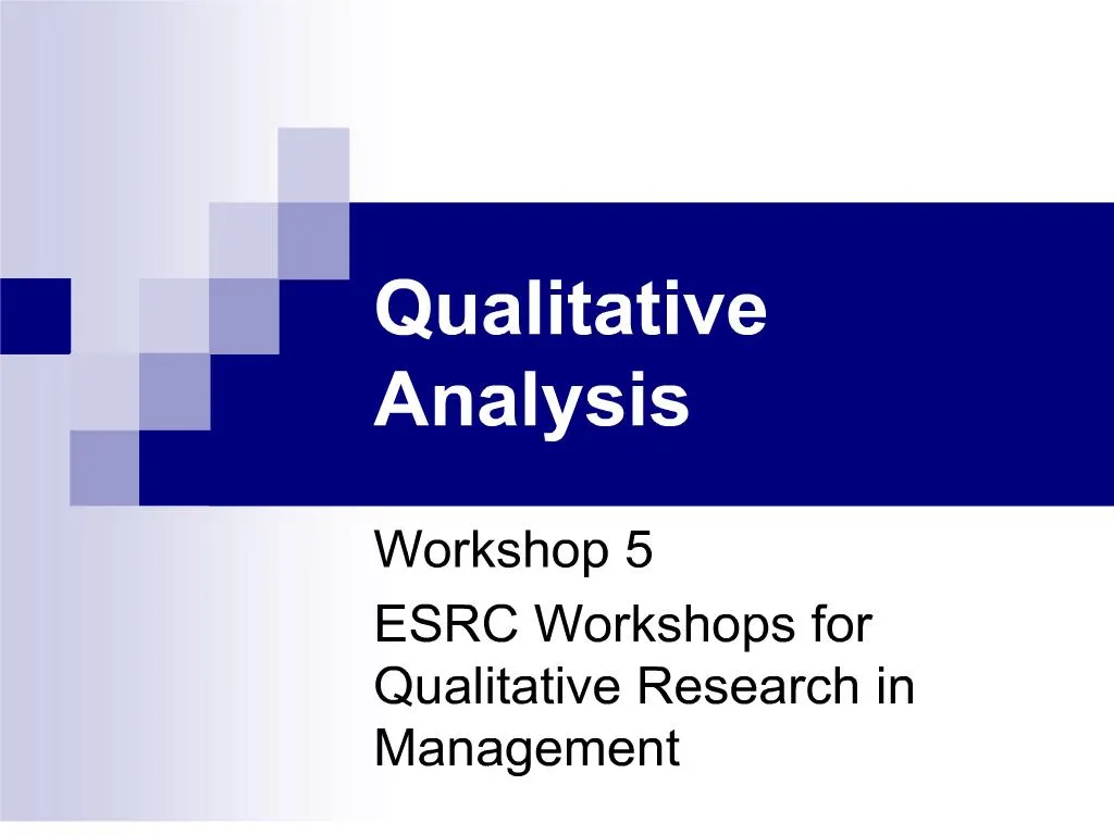 PPT - Qualitative Analysis PowerPoint Presentation, free download - ID ...