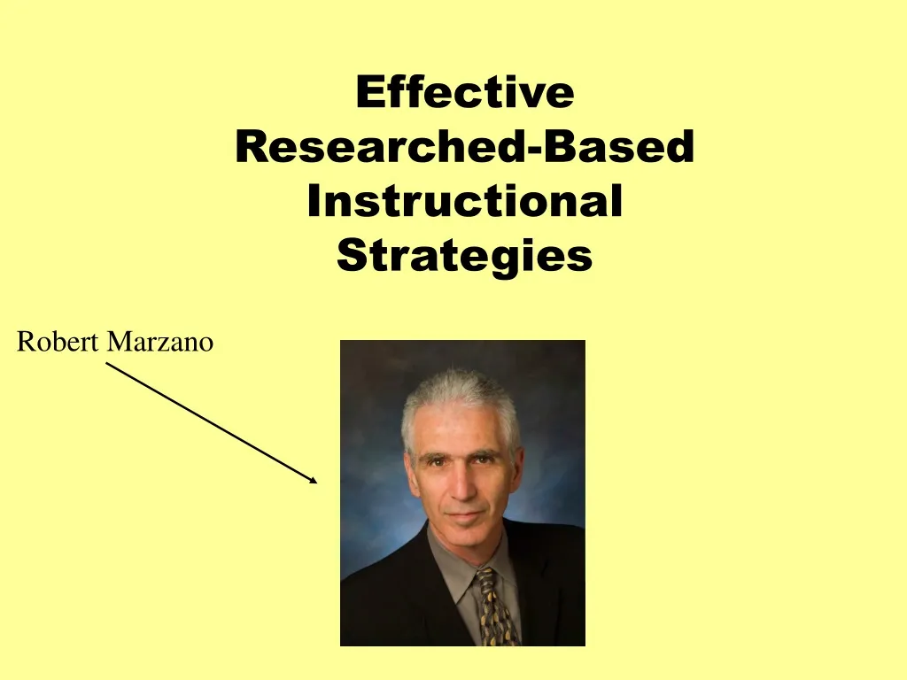 PPT - Effective Researched-Based Instructional Strategies PowerPoint ...