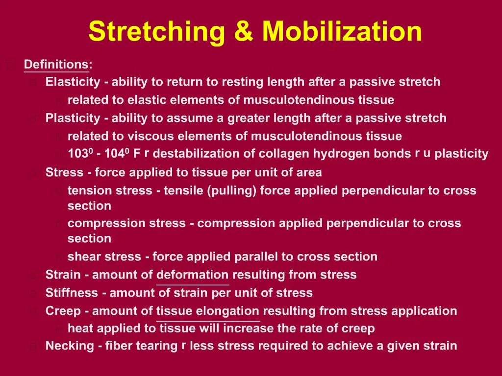 PPT - Stretching Mobilization PowerPoint Presentation, free download ...
