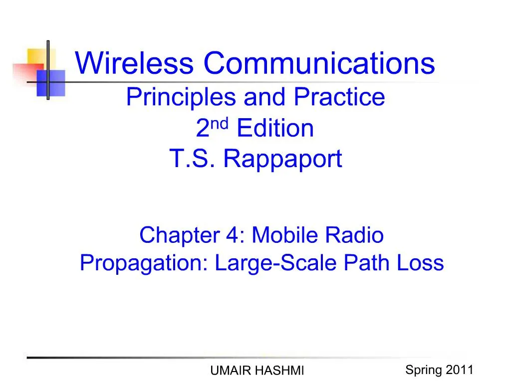 PPT - Wireless Communications Principles and Practice 2nd Edition T.S ...