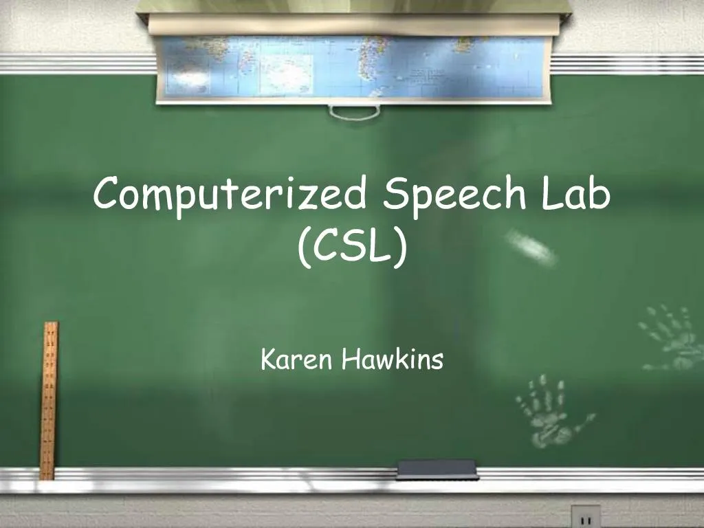 PPT - Computerized Speech Lab CSL PowerPoint Presentation, free ...