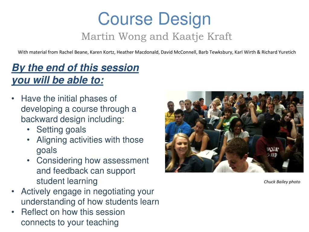 PPT - Course Design PowerPoint Presentation, free download - ID:226527