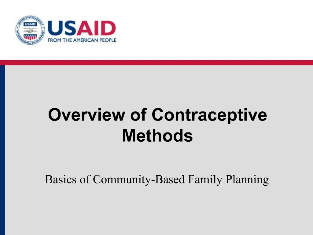 PPT - Overview of Contraceptive Methods PowerPoint Presentation, free ...