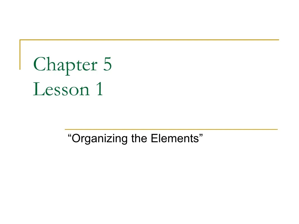 PPT - Chapter 5 Lesson 1 PowerPoint Presentation, free download - ID:227686