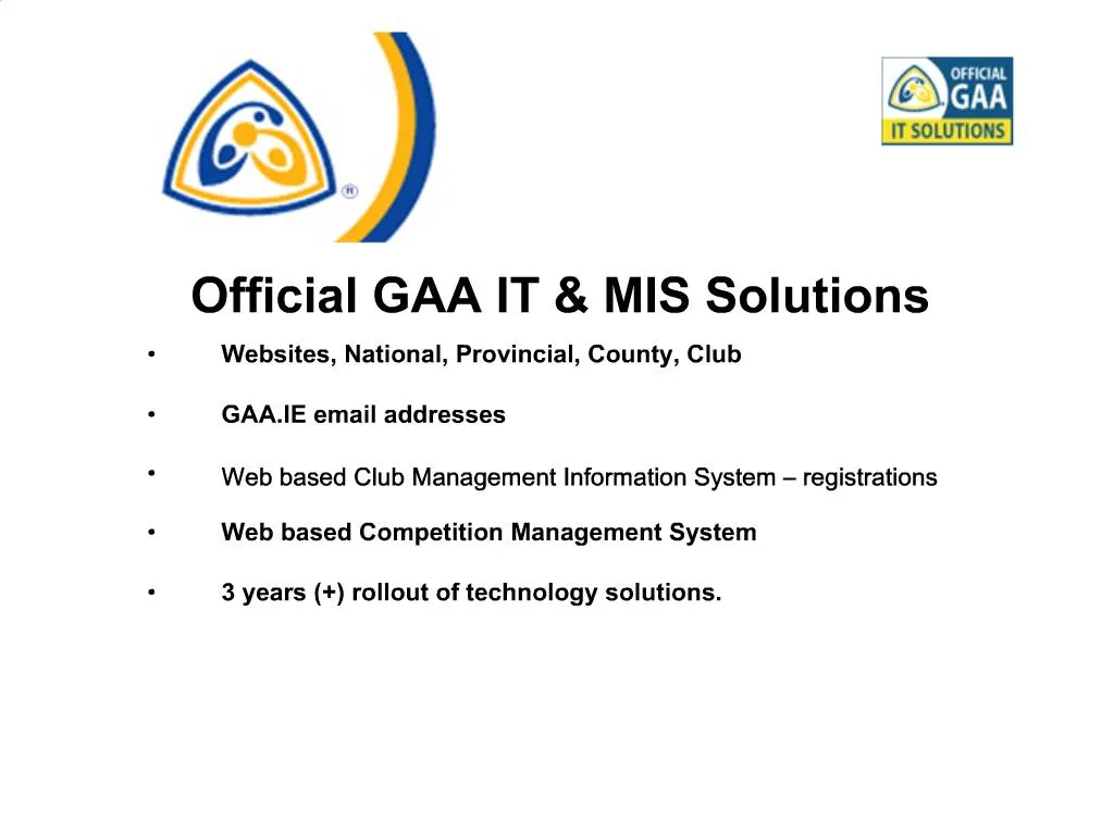 PPT - Official GAA IT MIS Solutions PowerPoint Presentation, free ...