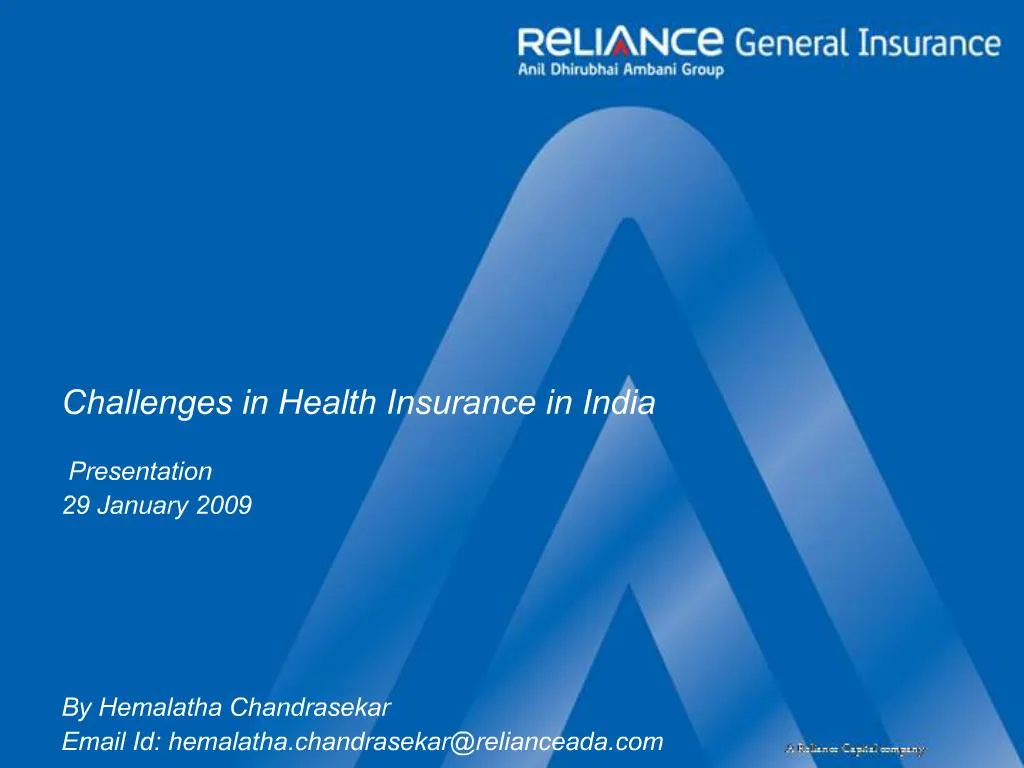PPT - Challenges in Health Insurance in India PowerPoint Presentation ...