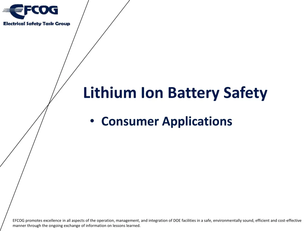 PPT - Lithium Ion Battery Safety PowerPoint Presentation, free download ...