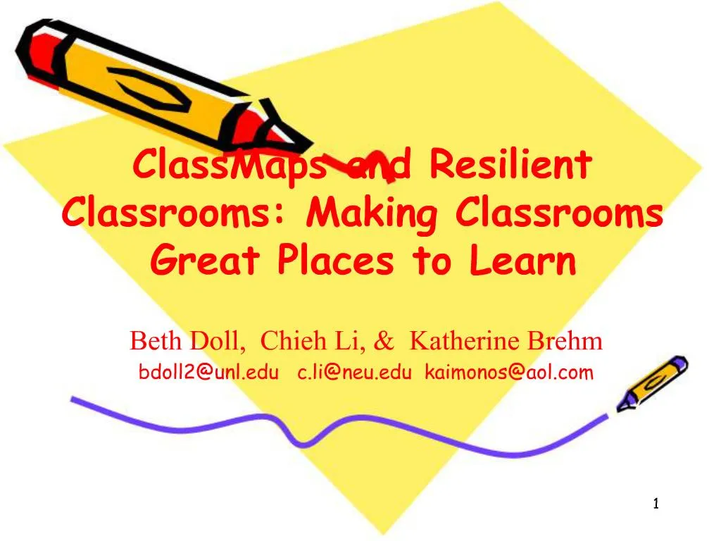 PPT - ClassMaps and Resilient Classrooms: Making Classrooms Great ...