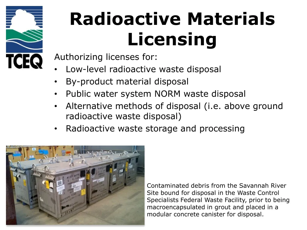 PPT - Radioactive Materials Licensing PowerPoint Presentation, free ...
