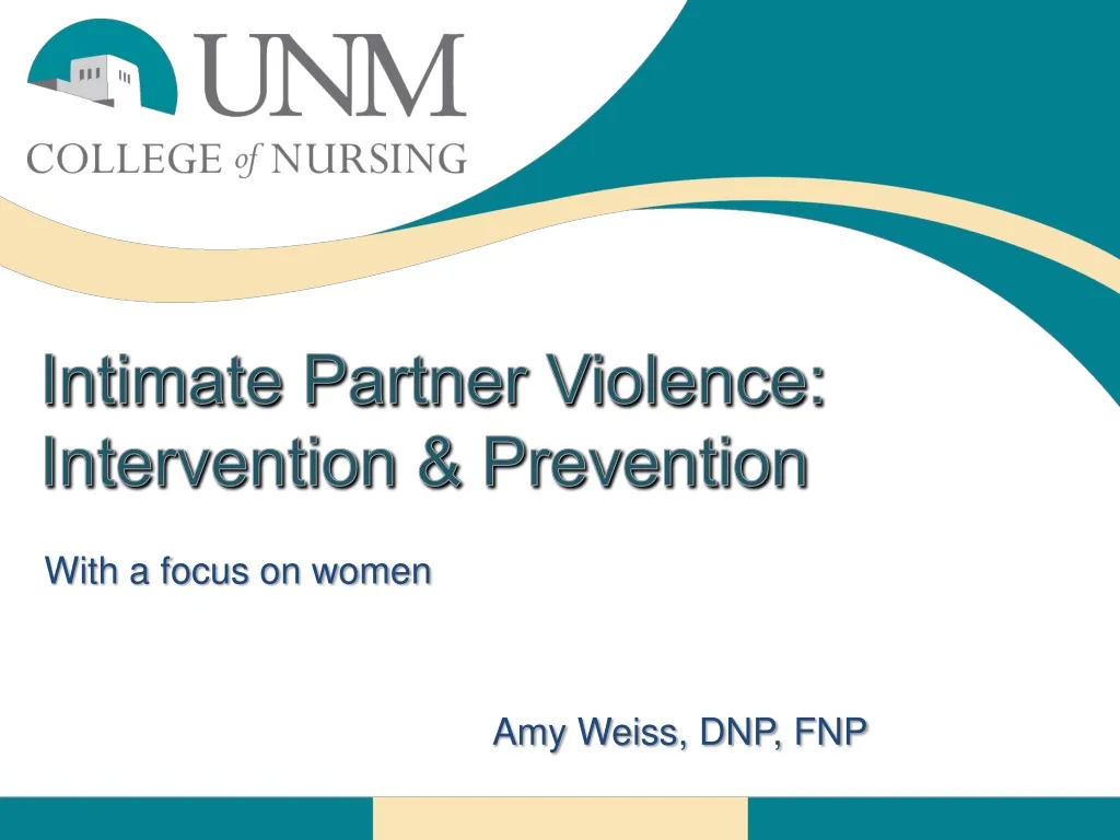 PPT - Intimate Partner Violence: Intervention & Prevention PowerPoint ...