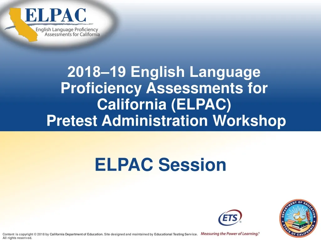 PPT - ELPAC Session PowerPoint Presentation, free download - ID:239978