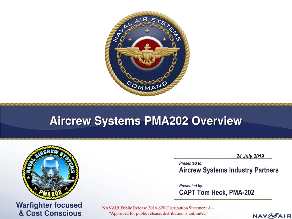 PPT - Aircrew Systems PMA202 Overview PowerPoint Presentation, free ...