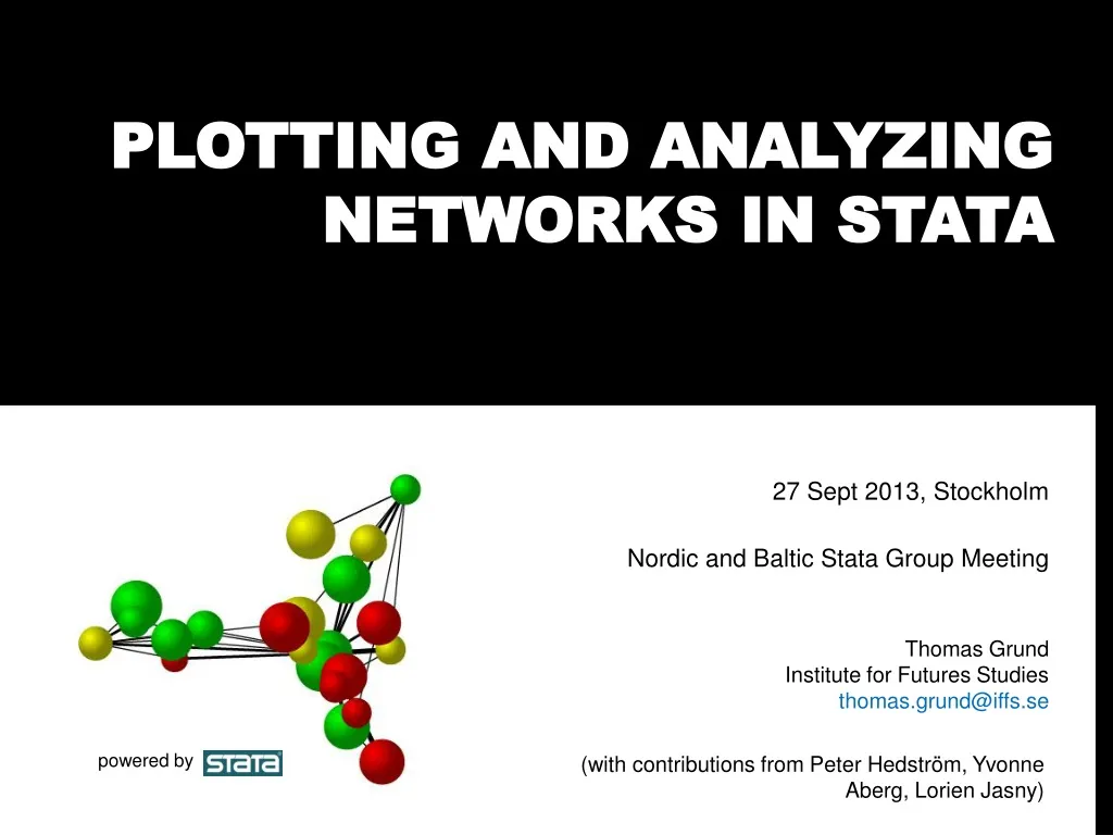 PPT - Plotting and Analyzing Networks in Stata PowerPoint Presentation ...